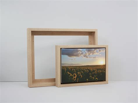 Wooden Tray Frames 40mm Deep Floating Effect Frames For Canvases Photoframesandmore