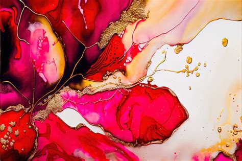 Premium Ai Image Red Abstract Backdrop Ai Generated