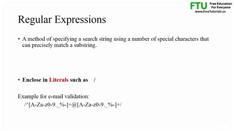 Regular Expressions Regular Expressions Ppt Lesson29 Learn Your