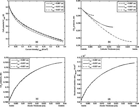 Effect Of Cathode Thickness A Dcfc Performance B Cathode Co 2 Download Scientific Diagram
