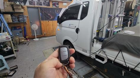 광주 전남 포터2 Lpg 예열시동 순정 스마트키 활용 아이카 아이스마트 에어 원격시동 경보기 설치 Youtube