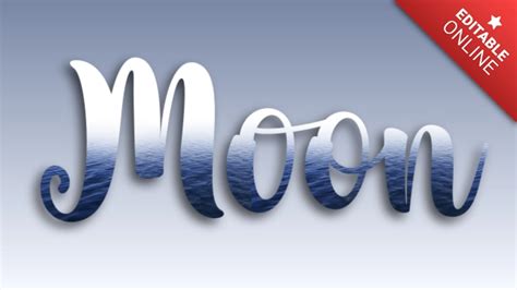 Moon Text Effect Generator