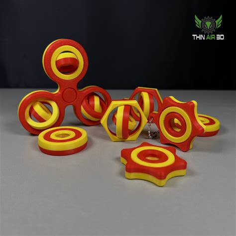 👌 Gyro Fidgets 4 Variations ・free Stl File For 3d Printing・cults