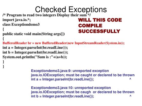 Ppt Exceptions In Java Powerpoint Presentation Free Download Id