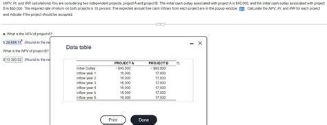 Solved And Indicate If The Project Should Be Accepted A