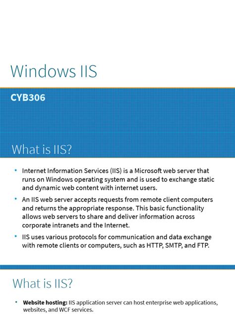 Iis Lecture Pdf World Wide Web Internet And Web