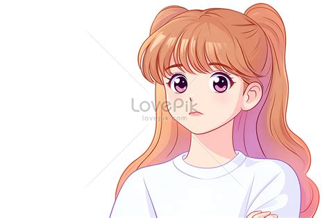 Girls Blonde Hair Illustration Imagepicture Free Download 601742752