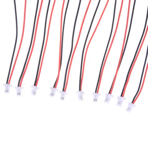 10pcs Mini Micro Jst 1 0 Sh 1 0mm 2 Pin Connector Plug With Wires