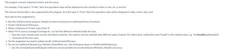 Solved Hi I Need To Create Unit Test Case But Unsure As To Chegg Com