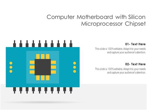 Computer Motherboard With Silicon Microprocessor Chipset Ppt Powerpoint Presentation Infographic