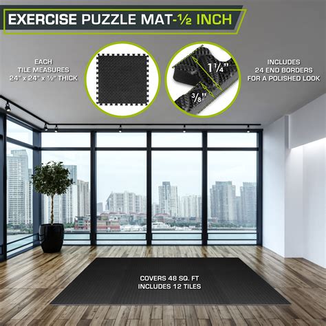 Prosourcefit Puzzle Exercise Mat 12 In Eva Interlocking
