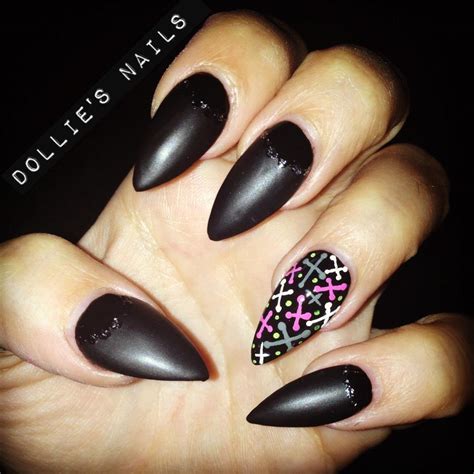 D♡llies Nails — Matte Black Claws