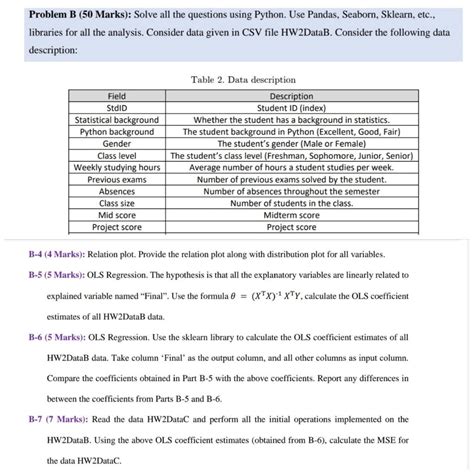 Solved Problem B 50 Marks Solve All The Questions Using Chegg Com
