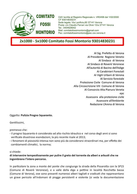 Alluvioni paura per il torrente Squaranto Lettera alle autorità montorioveronese it
