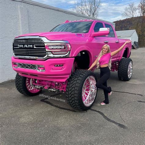 Pink Truck With Big Wheels