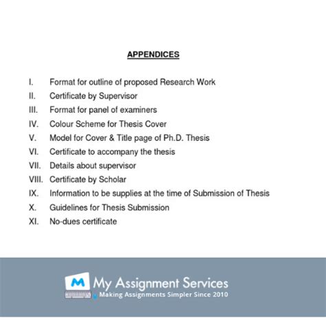 How To Write The Best Dissertation Appendix