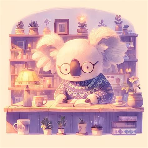 Premium Photo Fuzzy Scholar A Kooky Koalas Tale Of Learning