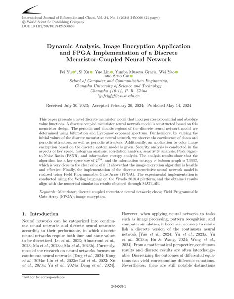 Dynamic Analysis Image Encryption Application And FPGA Implementation