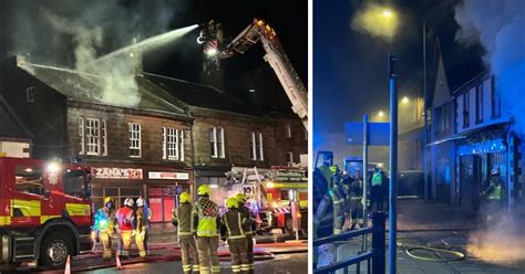 Scots Fire Crews Battle Massive Blaze On High Street As Flames Spread
