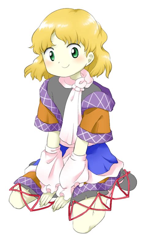 Safebooru 1girl Arm Warmers Between Legs Black Footwear Blonde Hair