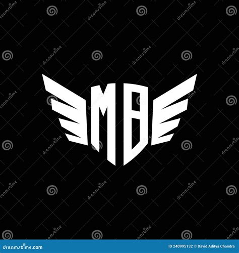 MB Monogram Wing Shape Style Stock Vector Illustration Of Abstract