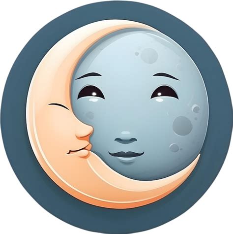 Premium Ai Image Crescent Moon Symbol Lunar Phase Icon Nighttime Moon