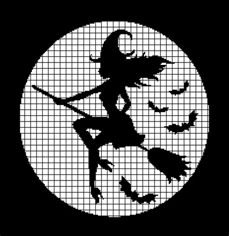 Sexy Witch Chart Graph And Row By Row Written Crochet Instructions 01