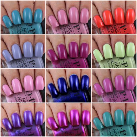 Olivia Jade Nails Opi Tokyo Collection Swatches And Review