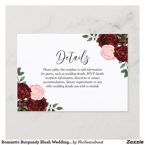 Romantic Wedding Reception Details