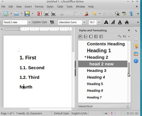 How To Share The Same Numbering Between Two Heading Styles English Ask LibreOffice