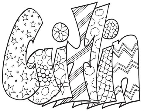 Caitlin Free Coloring Page — Stevie Doodles