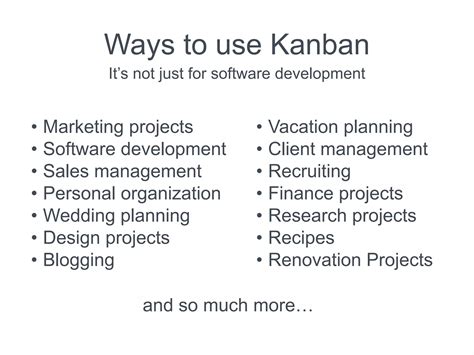 Kanban Approach To Project Management Ppt