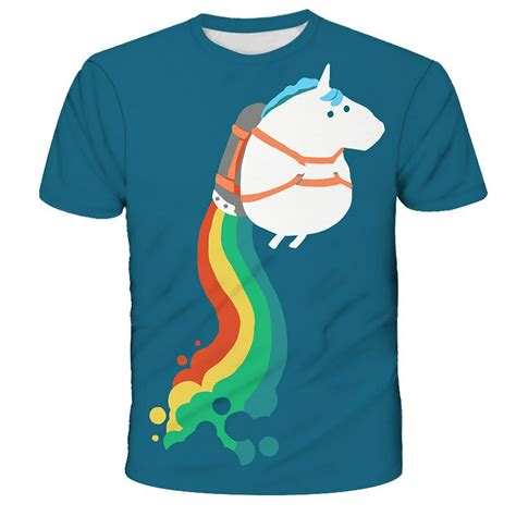 Camiseta De Unicornio Para Niños Camisetas Bonitas De Unicornio Para
