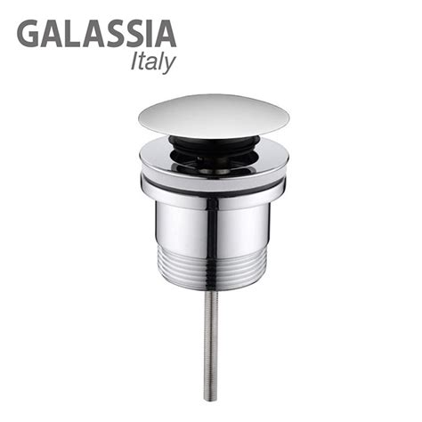 Galassia 9916bi Донный клапан сливной гарнитур Click Clack белый