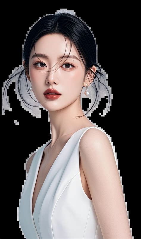 Ai美女 模特 美女 Png 花瓣网