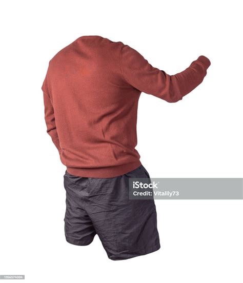 흰색 배경에 고립 된 니트 스웨터와 반바지 매일 옷을 입는다 0명에 대한 스톡 사진 및 기타 이미지 0명 개인 장식품