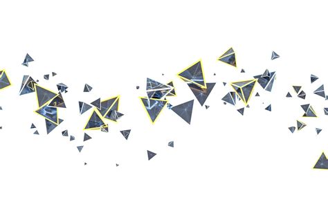 Premium Photo 3d Rendering Glowing Triangle Cube With Dark Background