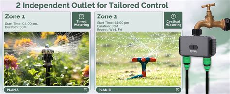 Amazon Com MOES Bluetooth Sprinkler Timer Zone Water Timer For Garden Hose Outlet Hose