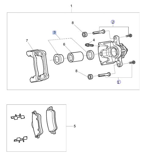 Gm Chevrolet순정부품 베리타스 리어 브레이크 캘리퍼 피스톤 씰 키트 1개