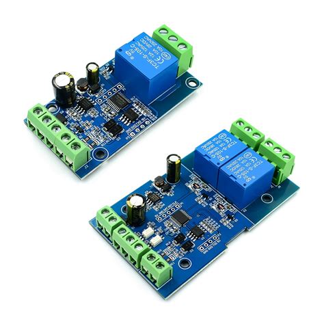 Modbus Rtu โมดูลสวิตช์รีเลย์ 1 2 ช่อง 7 24v Rtu 4 ช่อง เอาท์พุต 12v