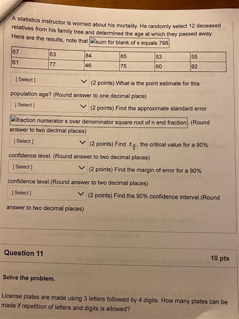 Solved A Statistics Instructor Is Worried About His