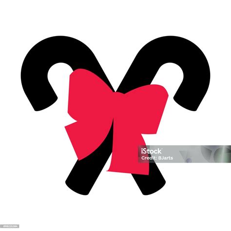 붉은 나비 실루엣 아이콘 기호 디자인 크리스마스 사탕 지팡이 흰색 배경에 고립 된 벡터 지팡이 사탕 일러스트 0명에 대한 스톡 벡터 아트 및 기타 이미지 Istock