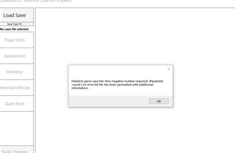 Cyber Cat Issue Failed To Parse Save Rcyberpunkgame