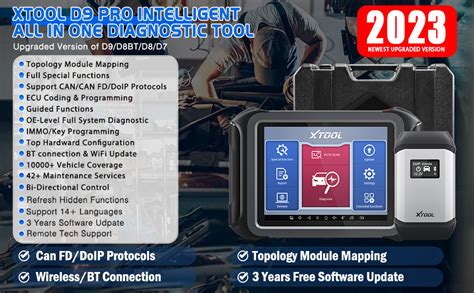 XTOOL D PRO Full Bi Directional Diagnostic Tool Topology Map