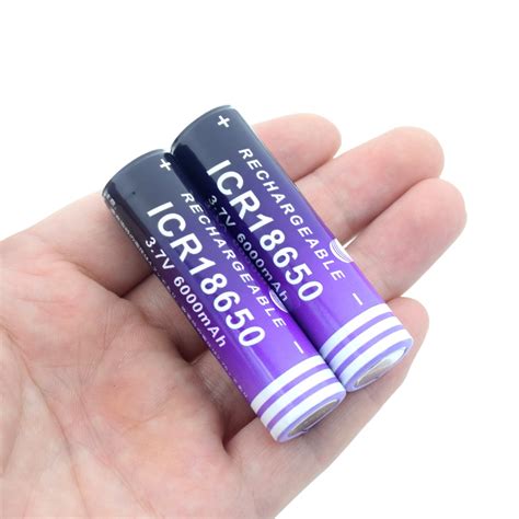 18650 Battery 37v 6000mah Icr 18650 Rechargeable Liion Lithium Battery