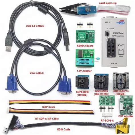BIOS Programmer RT809F Serial ISP Programmer With EDID Cable For LCD