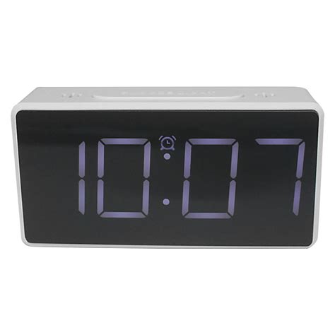 Sweethay Reloj Despertador Pantalla Led Digital Temporizador De Espejo