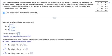 Solved Set Up The Hypotheses For The One Mean T Test The Chegg