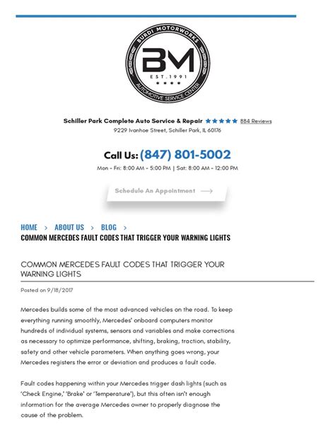 Mercedes Fault Codes And What They Mean Burdi Motorworks Bur Pdf Mercedes Fault Codes And What They Mean Burdi Motorworks Bur Pdf