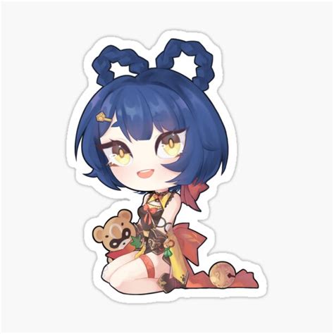 Chibi Xiangling Sticker For Sale By Nyami Desu Redbubble